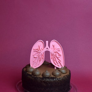 Lung Cake Topper Respiratory Lungs Gift Organ Cake Topper Respiratory ...