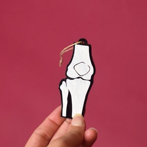 Knee Bone Ornament, Skeleton Ornament, Radiologist Gift, Radiology ...