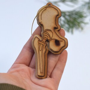 Hip Replacement Ornament, Surgery Ornament, Hip Ornament, Hip Bone Gift ...