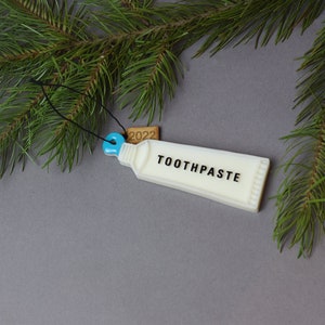 Toothpaste Ornament, Dental Christmas Ornament, Dentist Ornament, Tooth ...