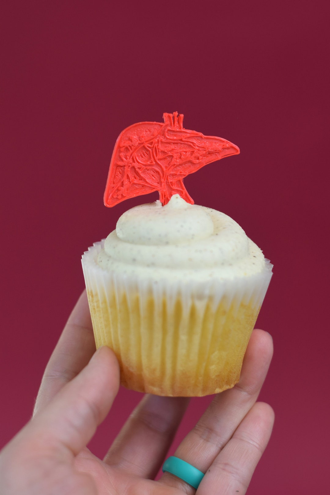 Liver Cupcake Toppers, Medical Cake Decorations, Gift for Doctor, Liver ...