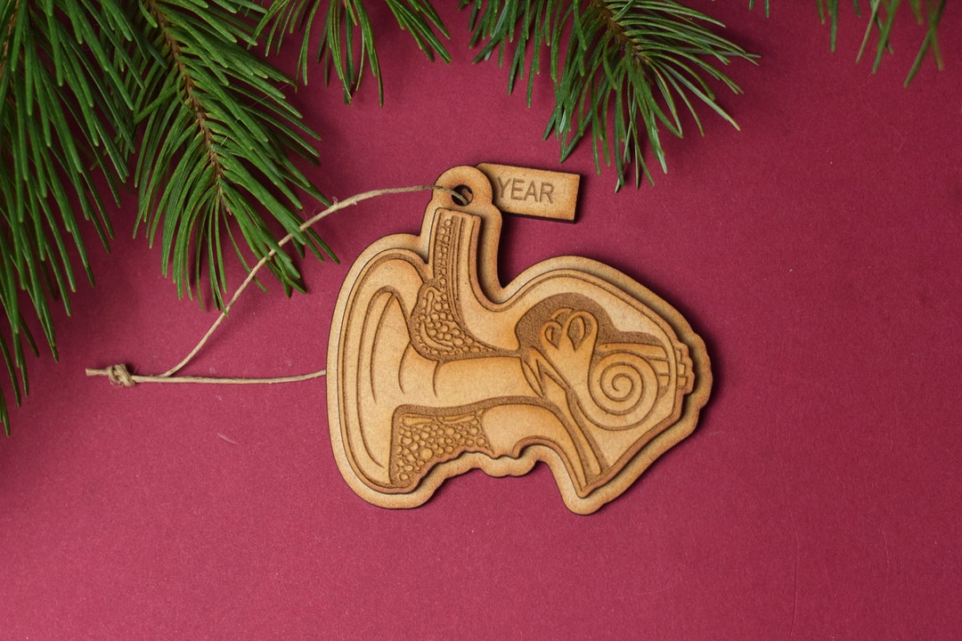 Wood Ear Ornament, Audiologist Ornament, Audiology, Audiologist Gift ...