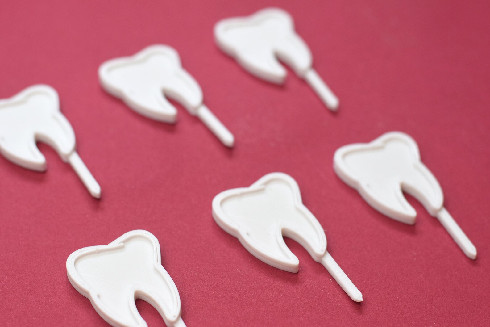 Tooth Cupcake Toppers, Dental Cupcake Toppers, Dentist, Dental Party ...
