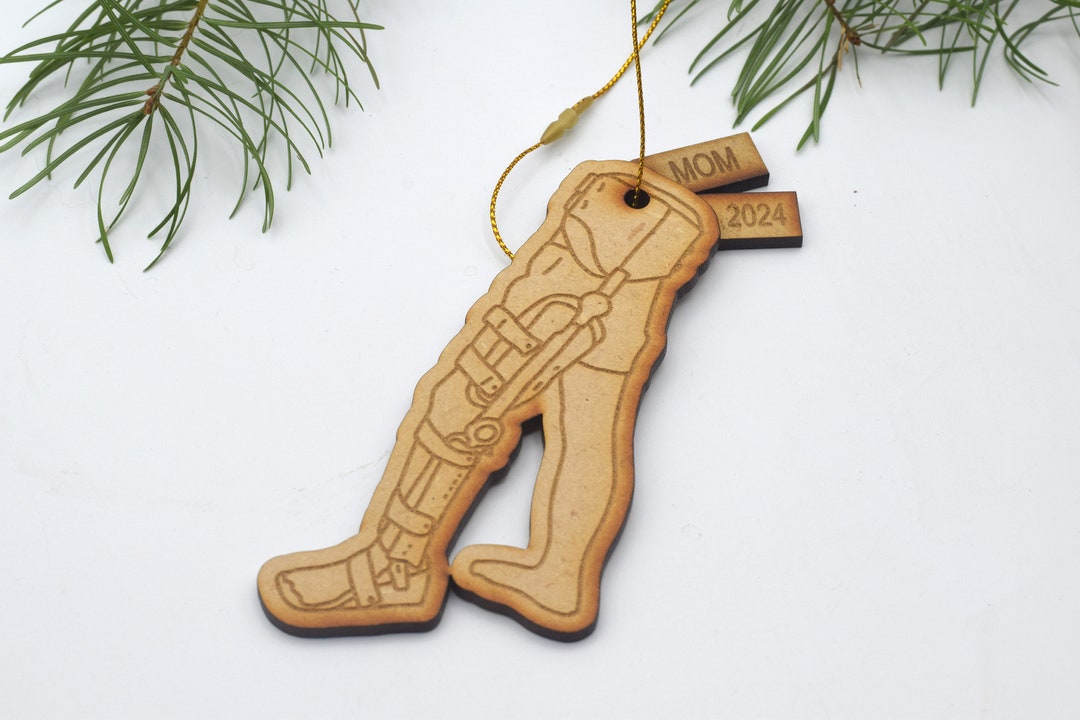 Full Leg Cast Ornament Broken Leg Ornament Broken Leg Gift Cast Bone ...