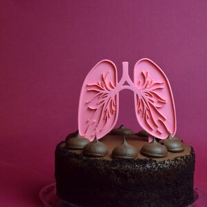 Lung Cake Topper Respiratory Lungs Gift Organ Cake Topper Respiratory ...