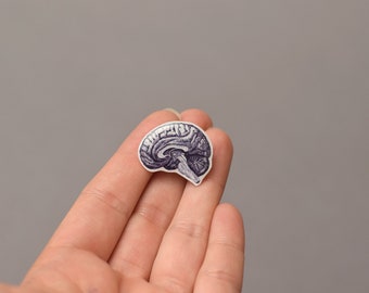 Brain Pin Enamel Pin Organ Pin Medical Pin Neurology Pin - Etsy