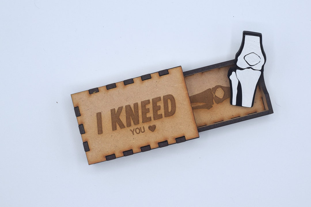 Knee Bone Gift Box, Knee Valentine, Knee Magnet, Radiologist Gift ...