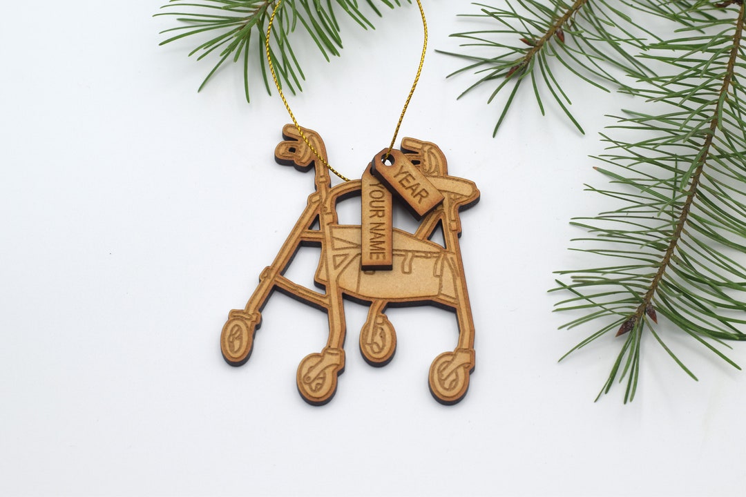 Walker Ornament, Rolling Walker Ornament, Broken Leg Gift, Walker for ...