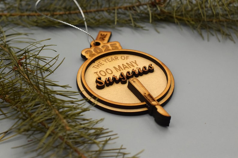 Surgery Christmas Ornament: Funny Medical Gift With Custom Name Tag - Etsy