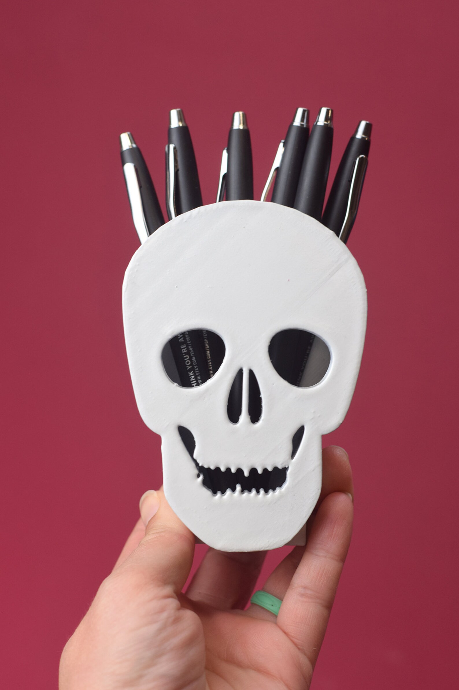 Skull Pen Holder, Bone Pen Holder, Skeleton Decor, Doctor Pen Holder ...