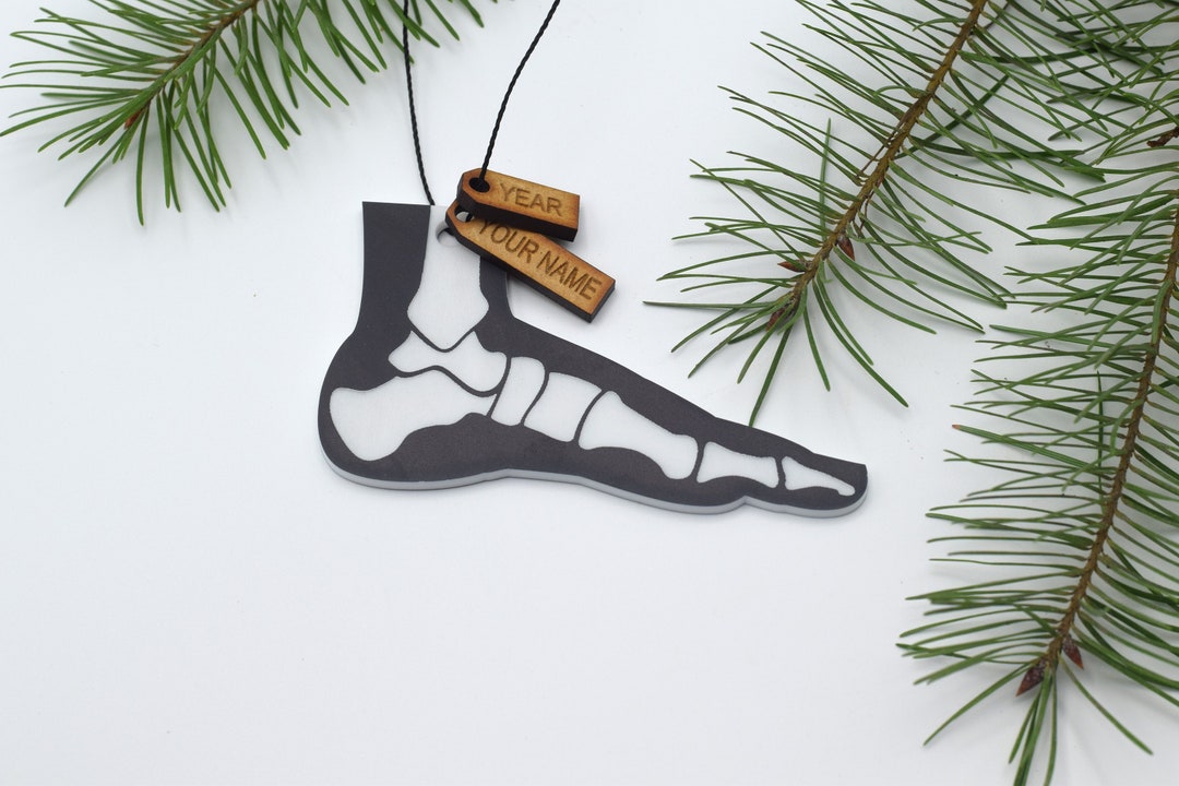 Side Foot Christmas Ornament, Podiatrist, Podiatry, Doctor of Podiatry ...