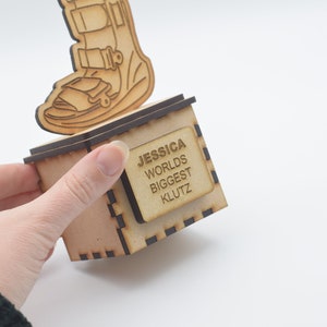 Broken Leg Walking Boot Trophy, Klutz Award - Etsy