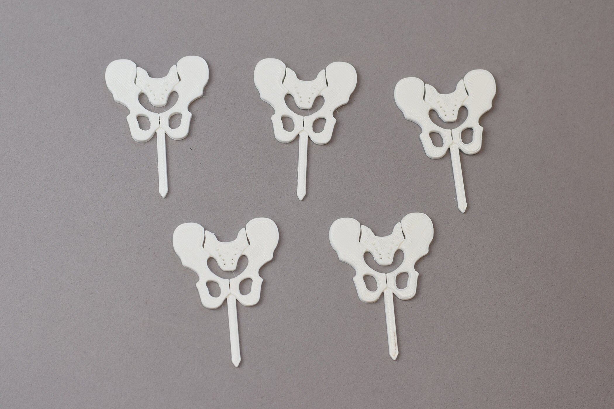 Hip Bone Cupcake Toppers, Skeleton Cupcake Topper, Surgeon, OBGYN ...