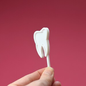 Tooth Cupcake Toppers, Dental Cupcake Toppers, Dentist, Dental Party ...