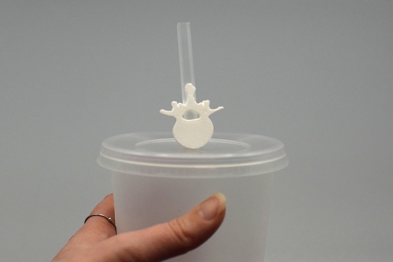 Spine Straw Topper Skeleton Straw Topper Spine Cup Topper Doctor Decor ...