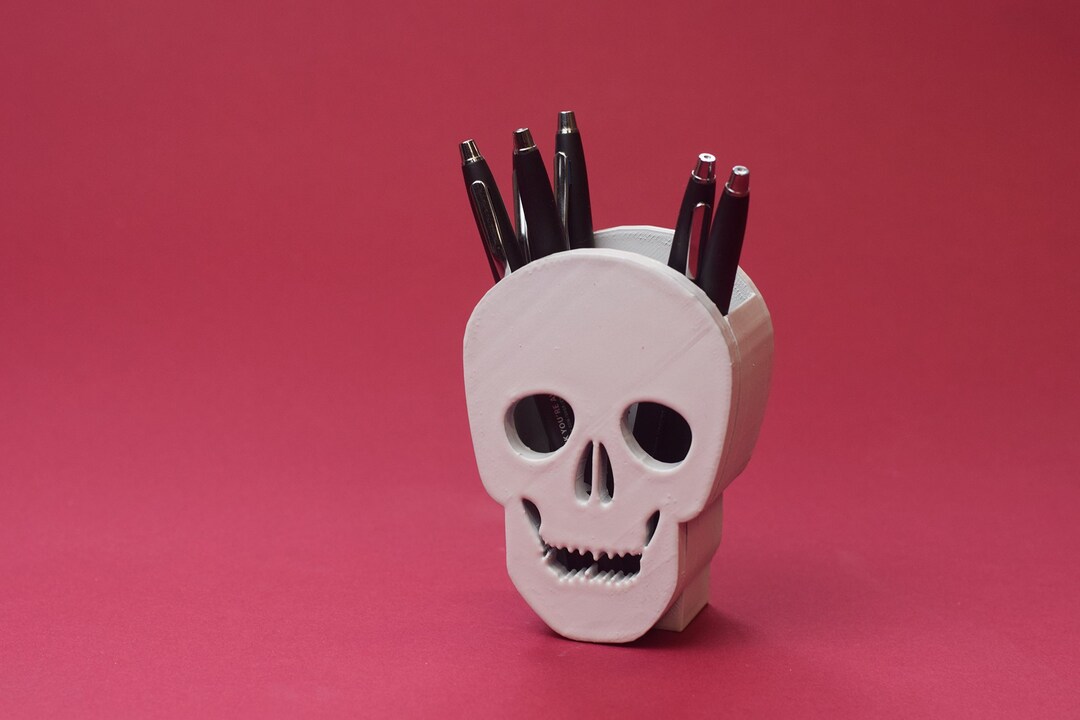 Skull Pen Holder, Bone Pen Holder, Skeleton Decor, Doctor Pen Holder ...