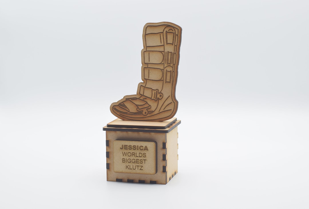 Walking Boot Trophy, Broken Leg Award, Broken Leg Gift, Walking Cast ...