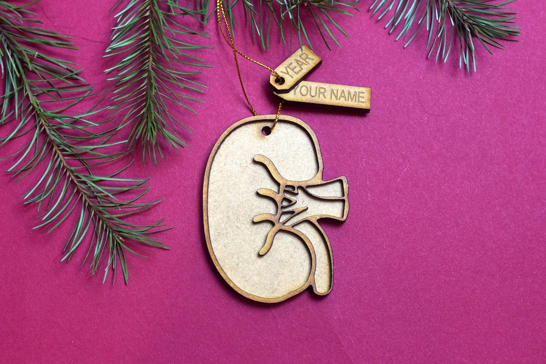 Wood Kidney Ornament Kidney Ornament Dialysis Ornament Dialysis ...