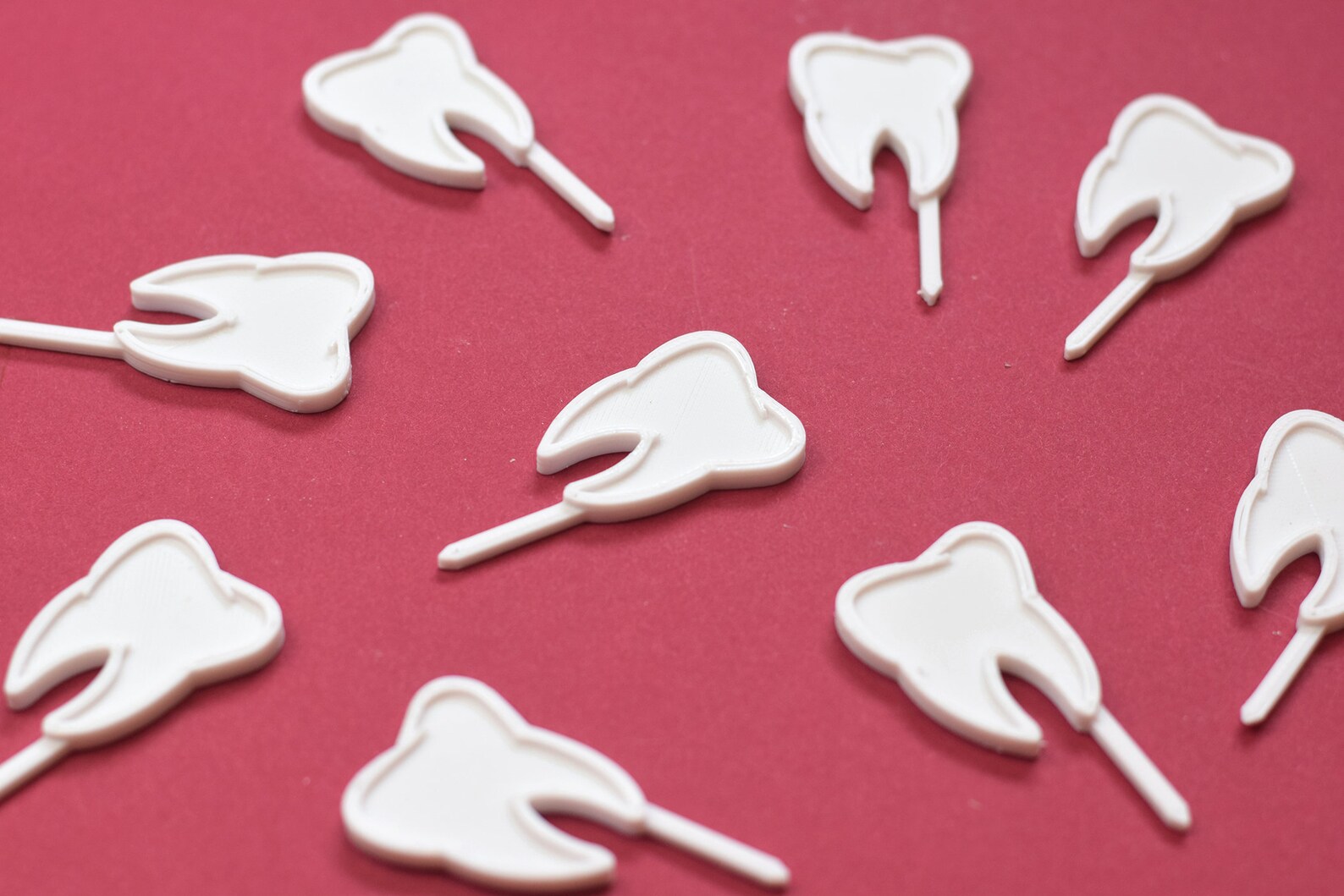 Tooth Cupcake Toppers Dental Cupcake Toppers Dentist Dental - Etsy