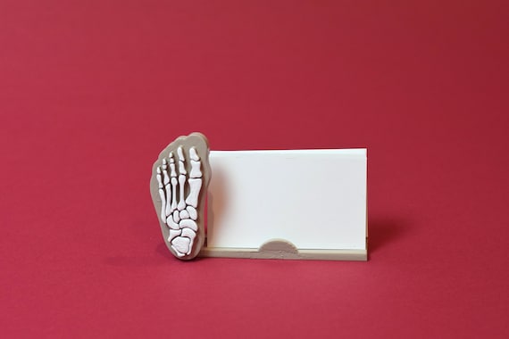 Foot Business Card Holder Podiatrist Podiatry Doctor of | Etsy
