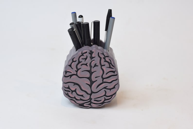 Brain Pen Holder, Neurologist, Neuro, Brain, Neurology, Brain Decor ...