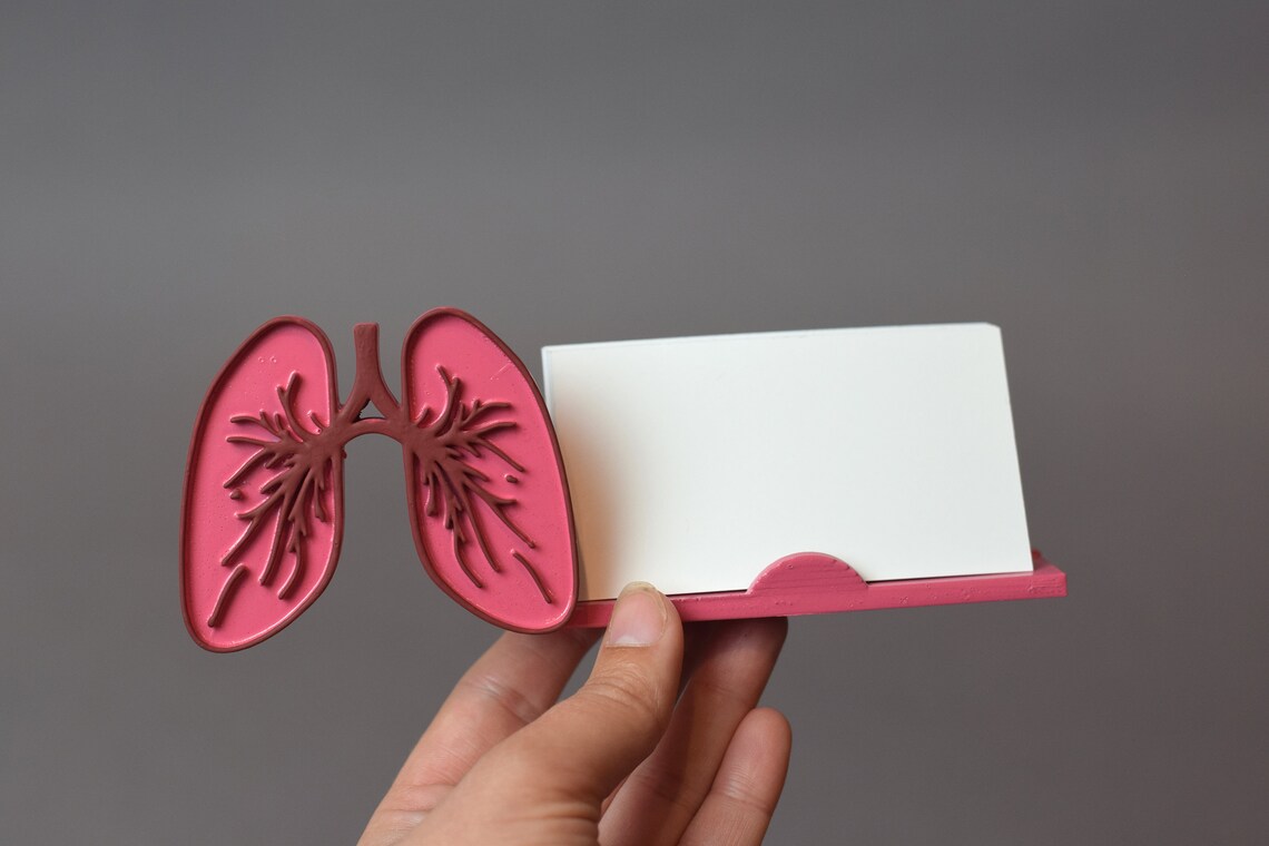 Lung Business Card Holder, Respiratory, Lungs Gift, Organ, Respiratory ...
