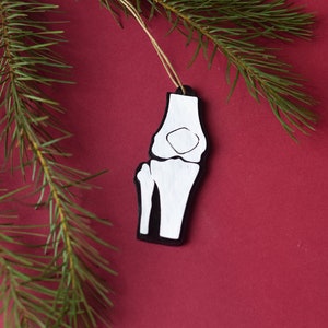 Knee Bone Ornament, Skeleton Ornament, Radiologist Gift, Radiology ...