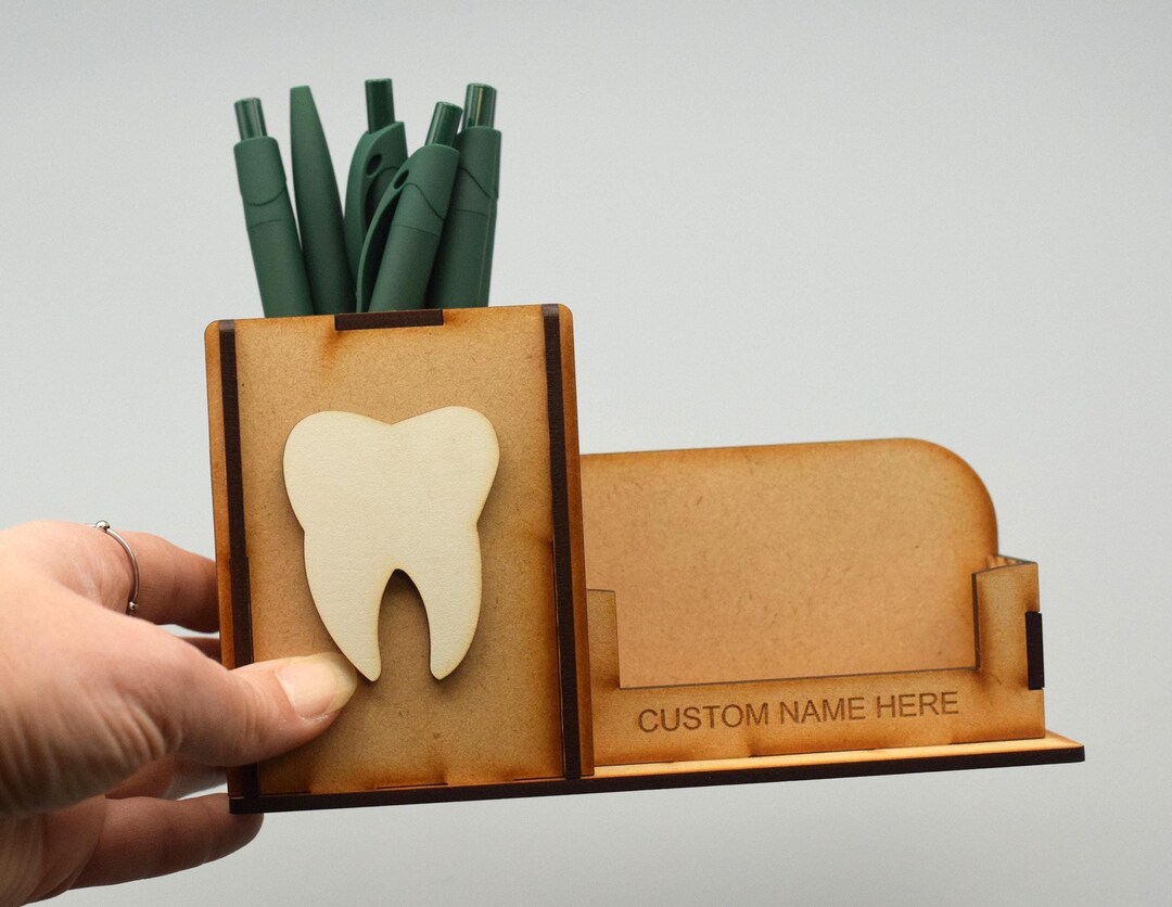 Tooth Business Card Holder Pen Holder Dental Gift Dentist Dental Decor ...