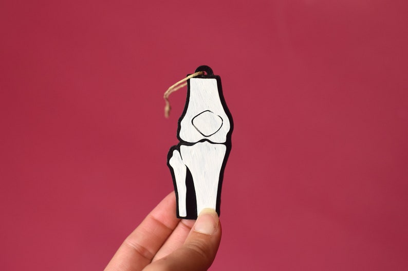 Knee Bone Ornament Skeleton Ornament Radiologist Gift - Etsy