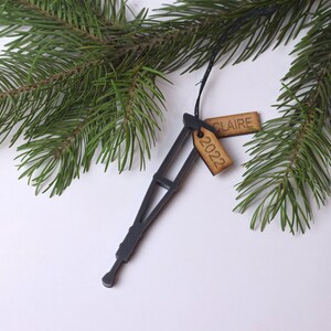 Crutch Ornament, Broken Leg Ornament, Broken Leg Gift, Crutches, Bone ...
