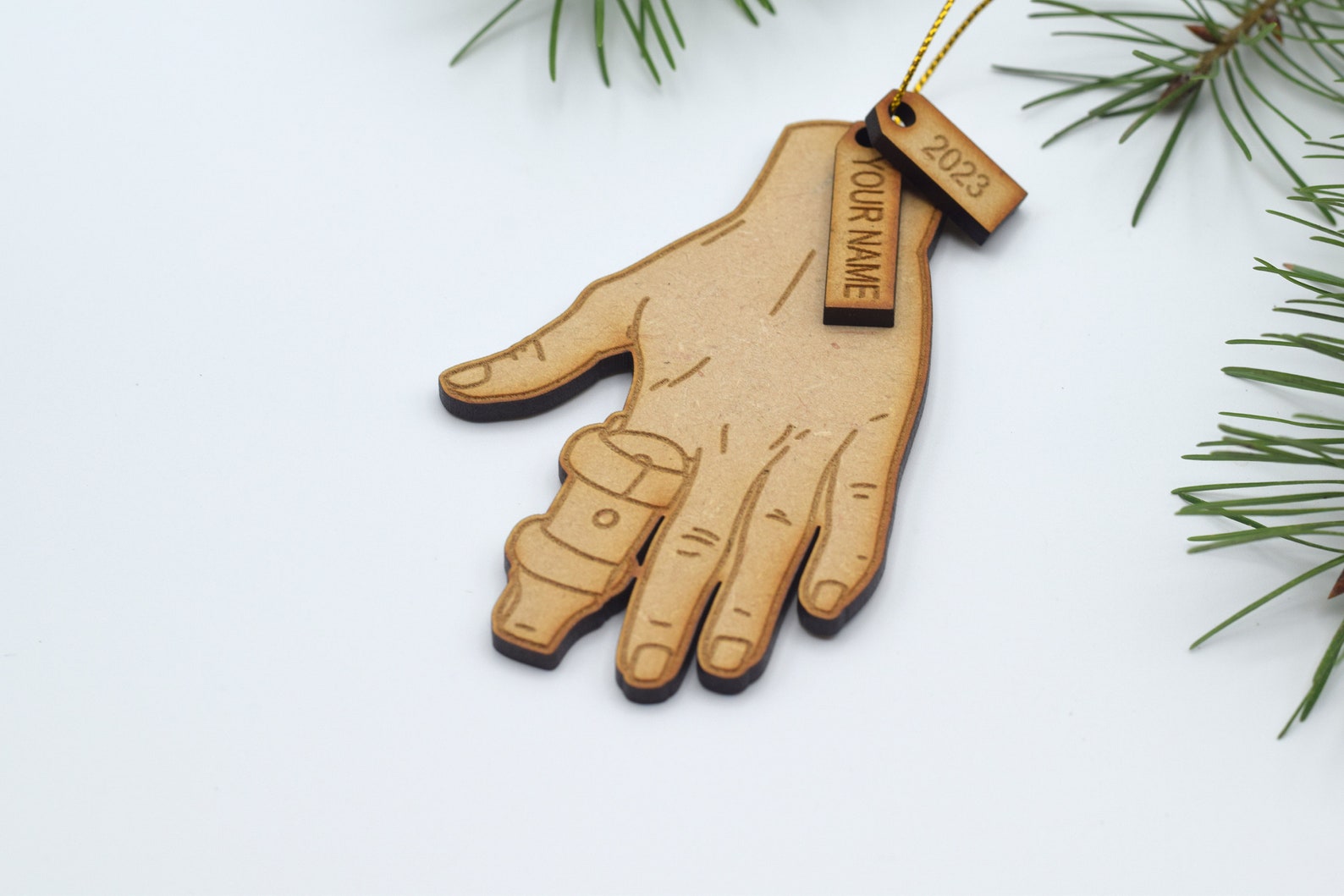 Finger Splint Ornament, Broken Finger Ornament, Broken Finger Gift ...