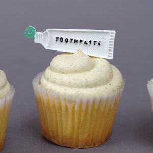 Dental Cupcake Toppers, Tooth Cupcake Toppers, Dentist, Dental Party ...