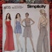 Strappy Backless Dress, Jumpsuit or Romper Sewing Pattern Simplicity ...