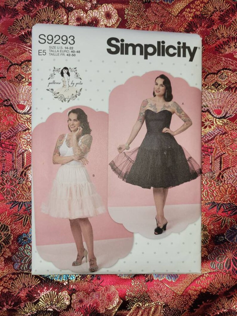 Strapless Slips Sewing Pattern From Simplicity, S9293 for Sizes 14-22 ...