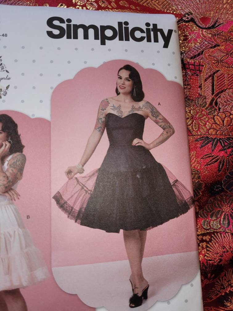 Strapless Slips Sewing Pattern From Simplicity, S9293 for Sizes 14-22 ...