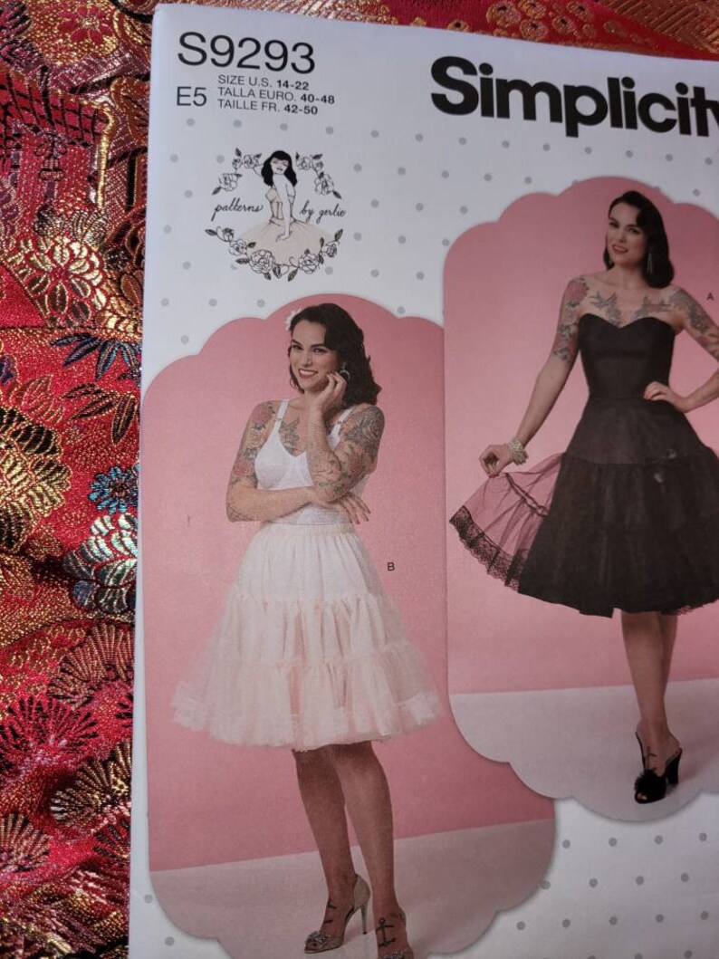 Strapless Slips Sewing Pattern From Simplicity, S9293 for Sizes 14-22 ...