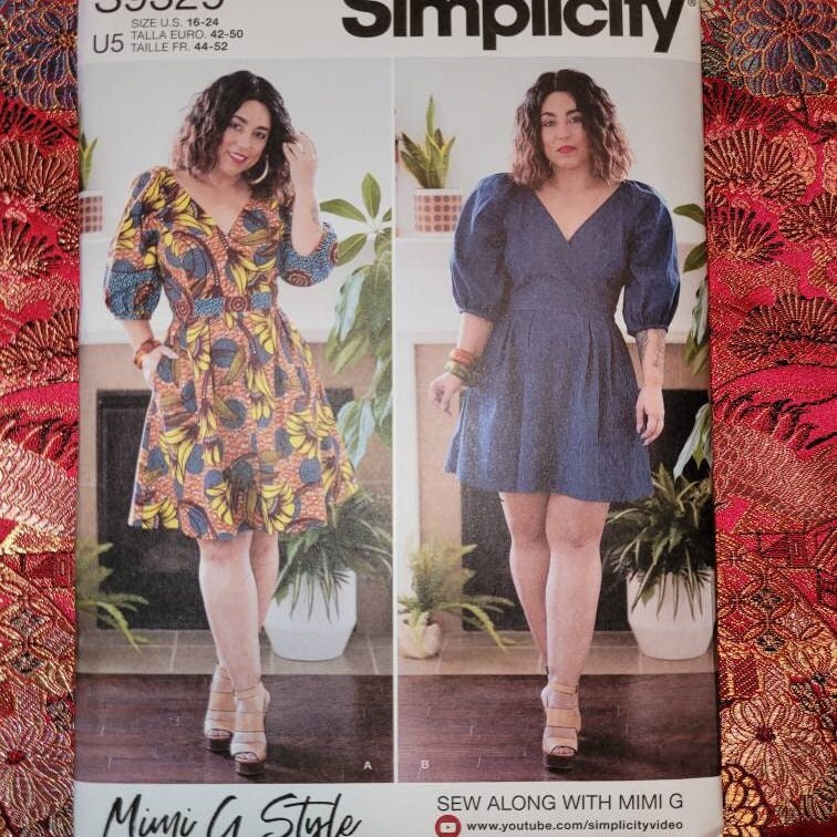 Mimi G Dress Sewing Pattern From Simplicity, S9329 for Sizes 16-24 - Etsy
