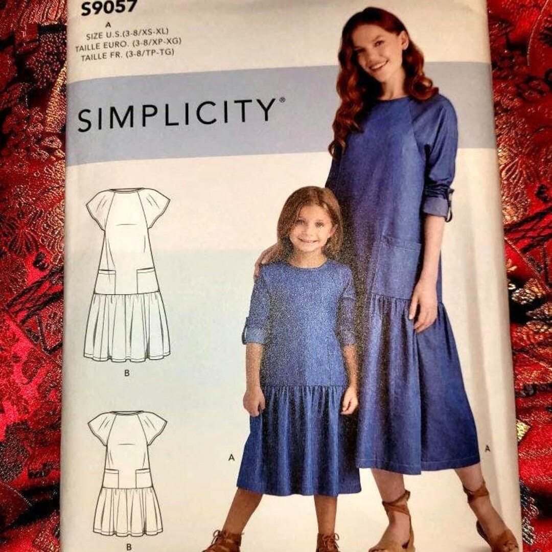 Simplicity 9057, Sewing Pattern for Mommy and Me Matching Trapeze ...