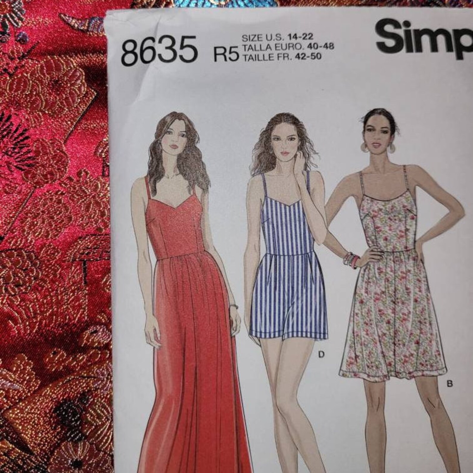 Strappy Backless Dress, Jumpsuit or Romper Sewing Pattern Simplicity ...