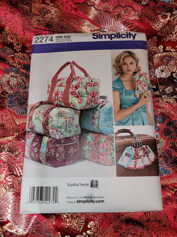 Sewing Sewing & Fiber Simplicity Sewing Pattern 2274 Overnight Bag ...