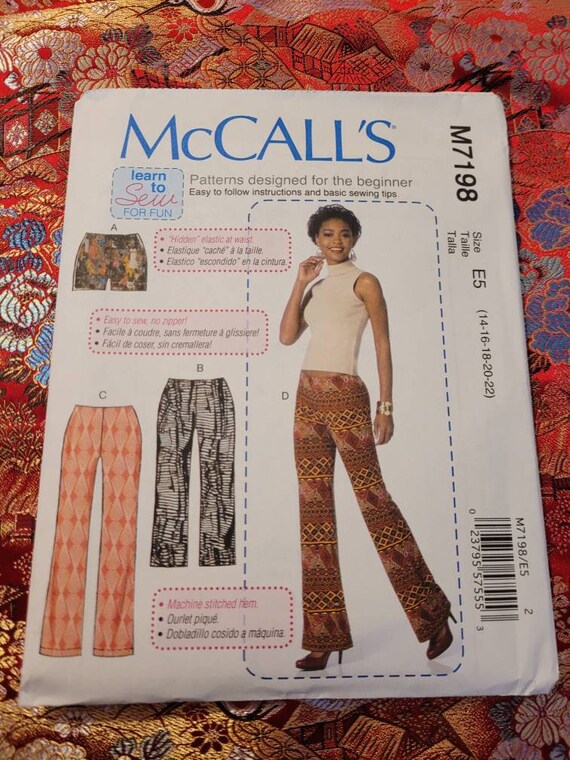Learn to Sew Shorts or Pants Sewing Pattern: Mccall's - Etsy
