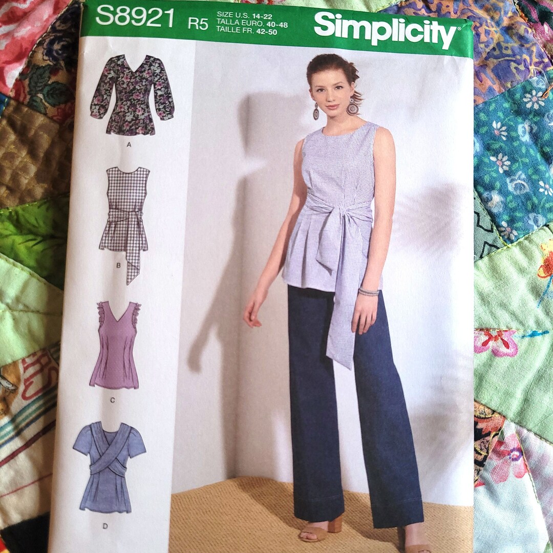 Simplicity 8921 Sewing Pattern for Sizes 14-22 - Etsy