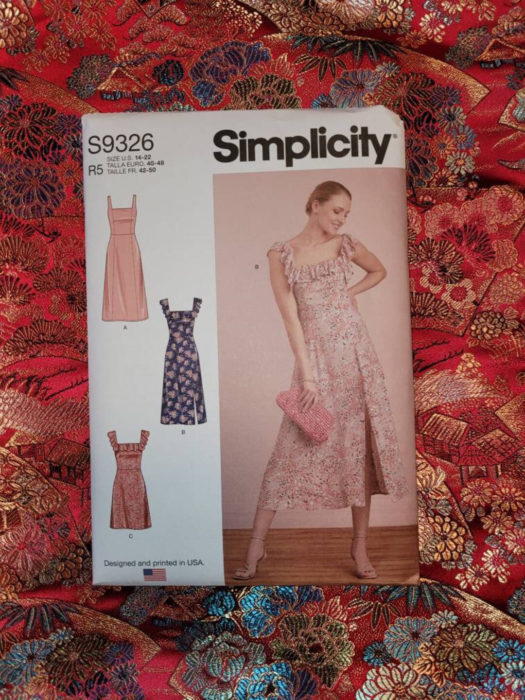 Sleeveless Square Neck Dress Sewing Pattern From Simplicity - Etsy