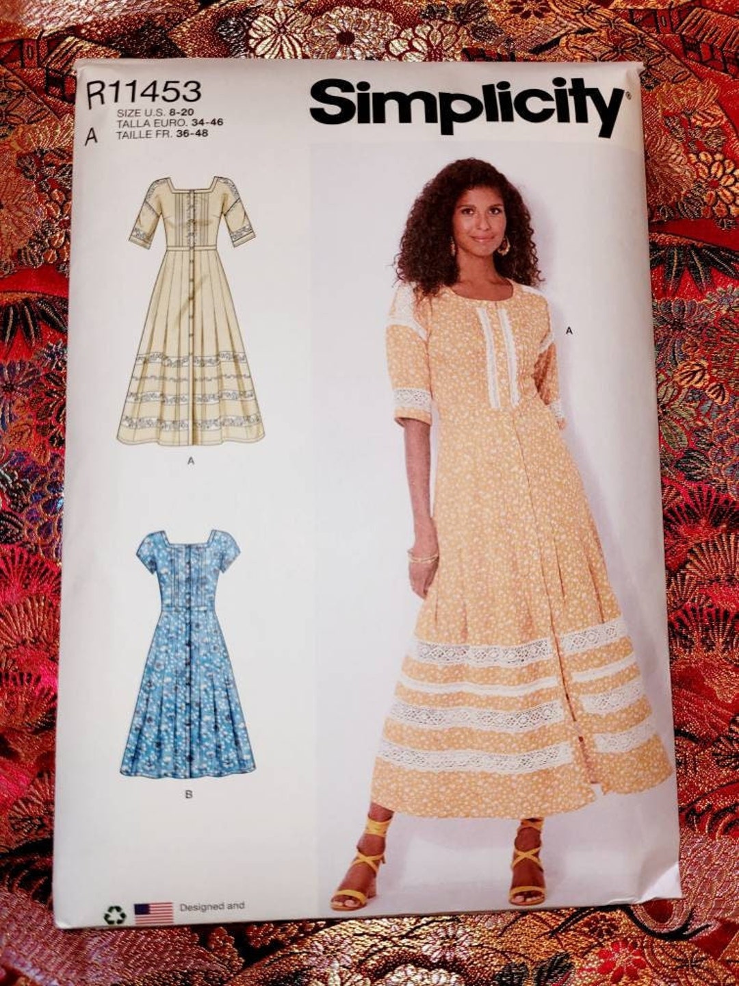 Button Front Maxi Or Midi Dress Sewing Pattern Simplicity - Etsy
