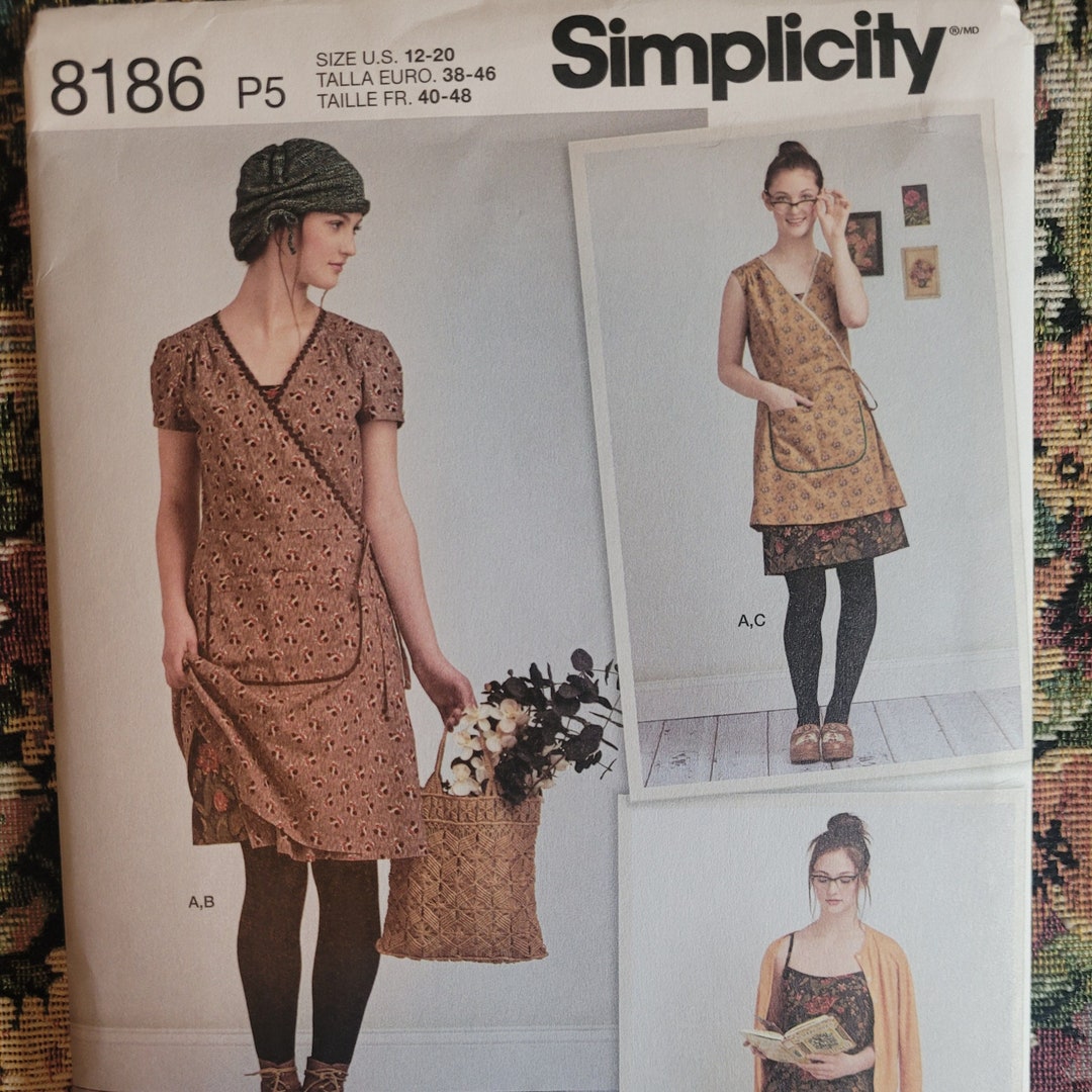 Dottie Angel Frock Sewing Pattern Simplicity 8186 Misses' Sizes 12-20 ...
