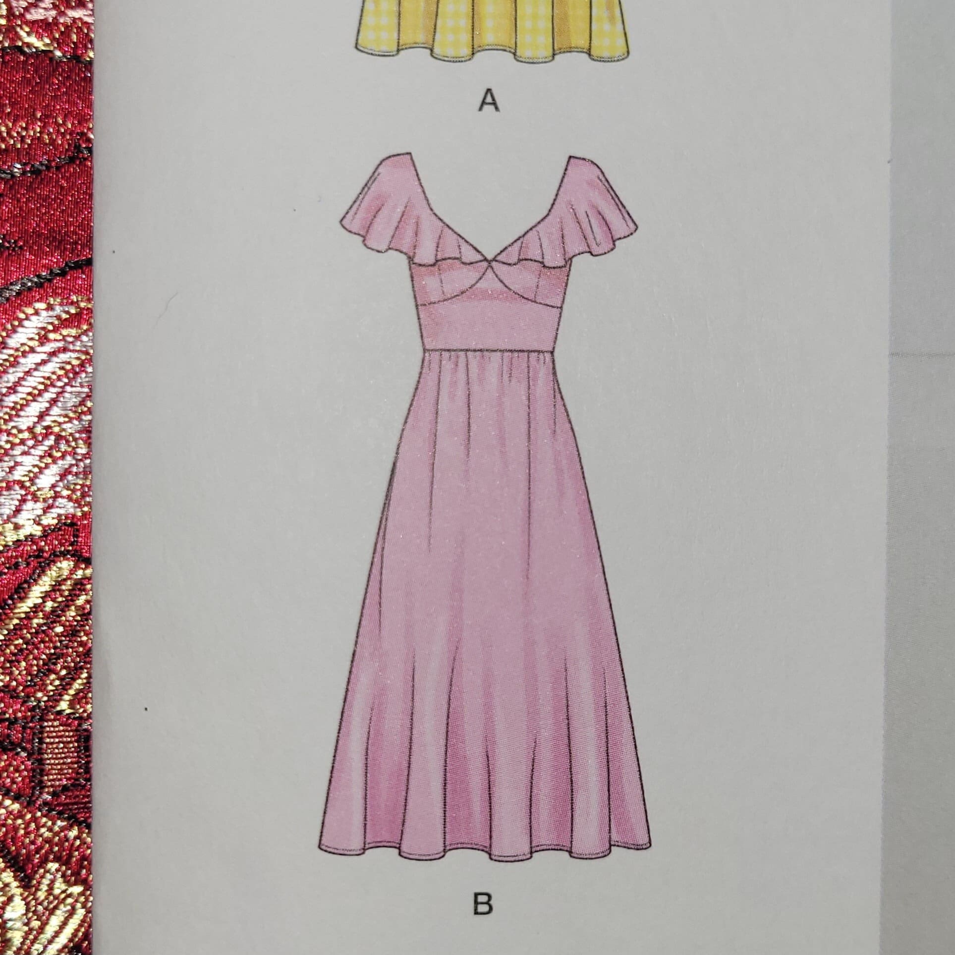 Flounce Dress Sewing Pattern Simplicity 9703/R11688 Womens Sizes 12-20 ...