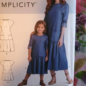 Simplicity 9057, Sewing Pattern for Mommy and Me Matching Trapeze ...