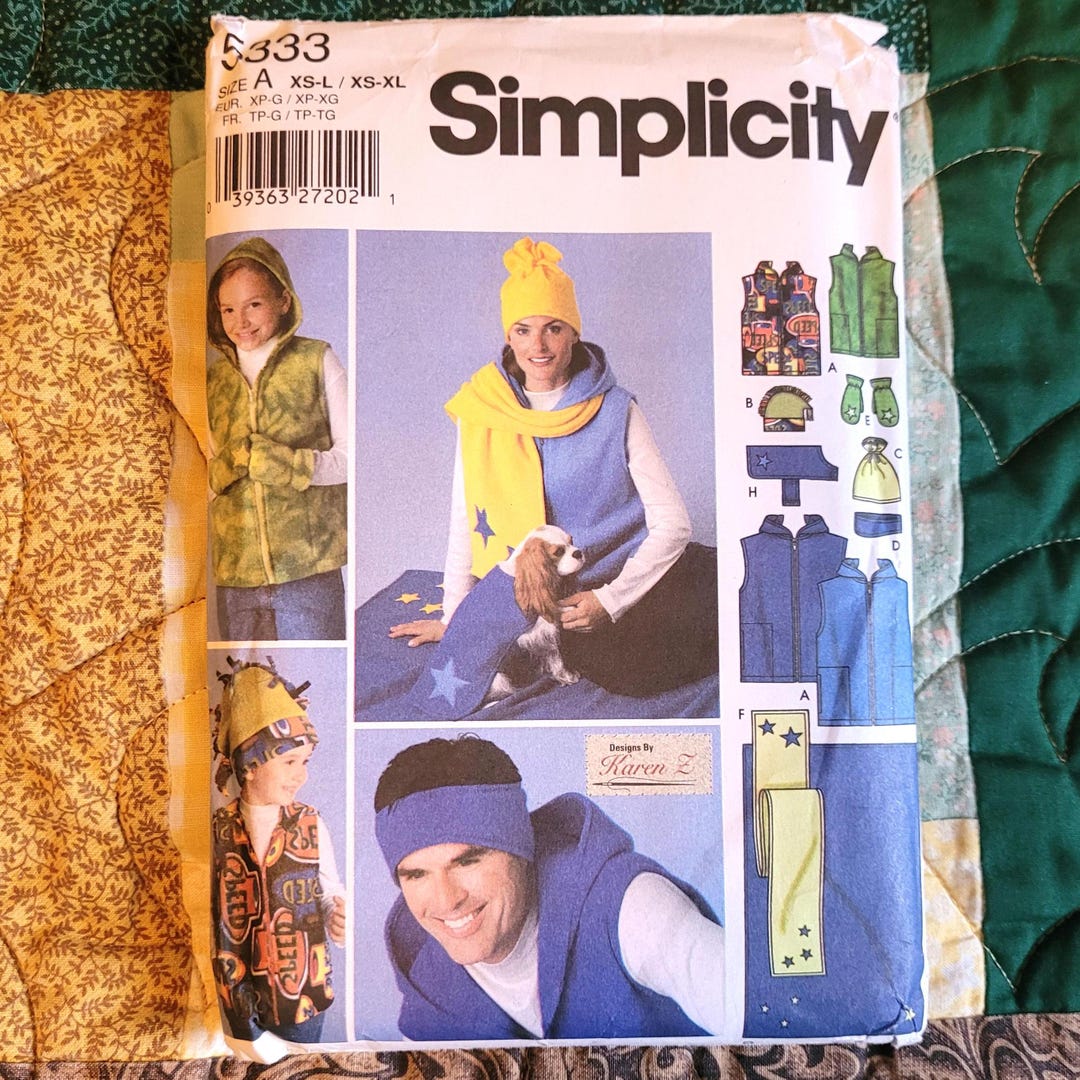 Hats, Scarves, Vests, and Mittens Sewing Pattern for Dogs and Family ...