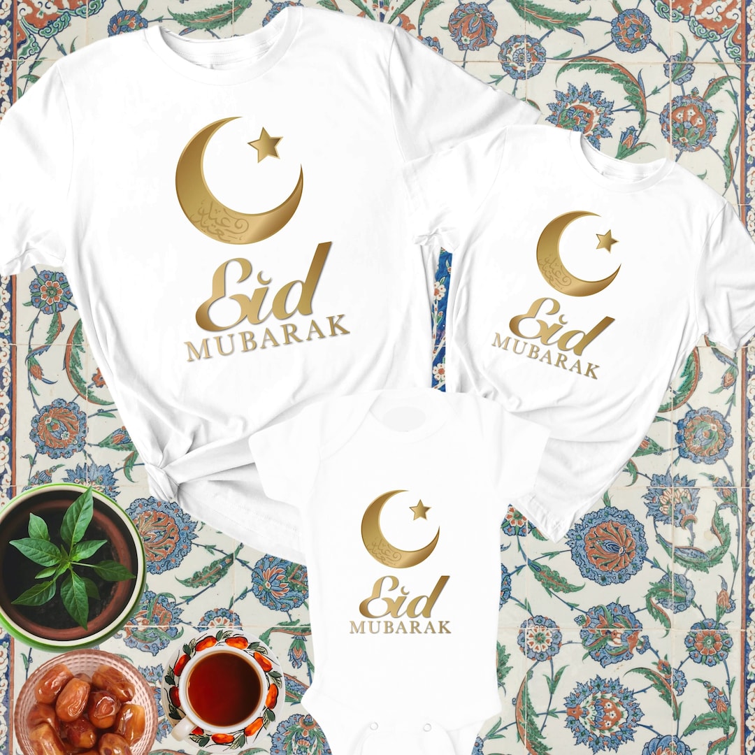 Eid Mubarak Matching Shirts, Eid Shirt, Happy Eid Shirt, Eid Al-fitr ...
