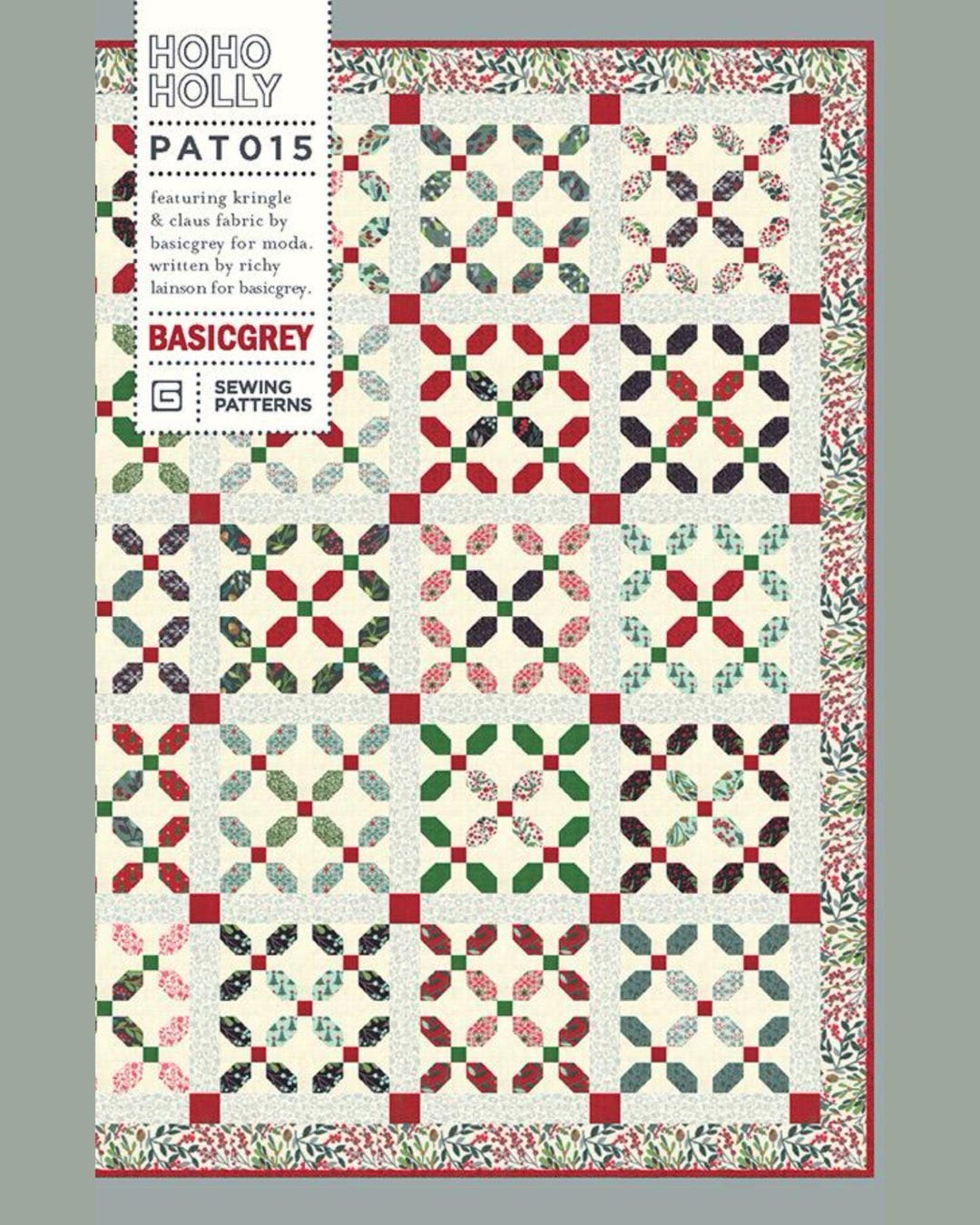 Hoho Holly Quilt Pattern, by Basic Grey, Pat015 - Etsy